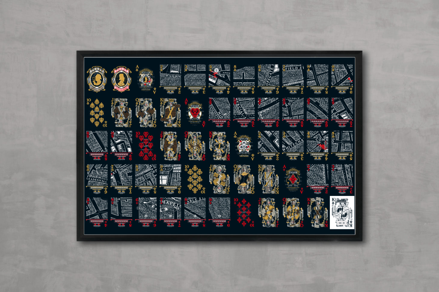 Jack the Ripper & Sherlock Holmes Playing Cards | Uncut Sheet Checkmat ...