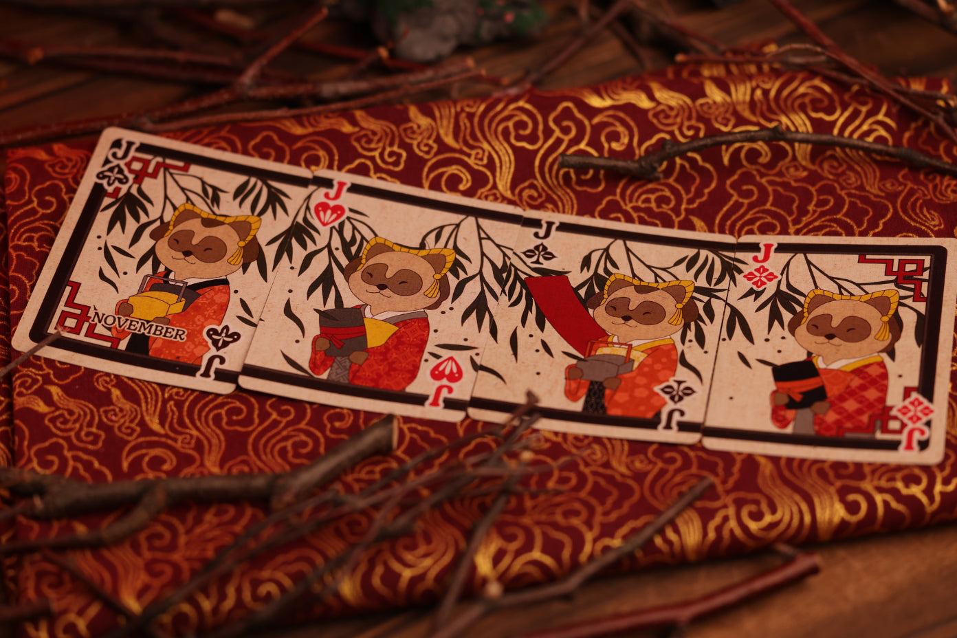 Tanuki Yukaku Playing Cards | Hanafuda Edition – Room One Cards