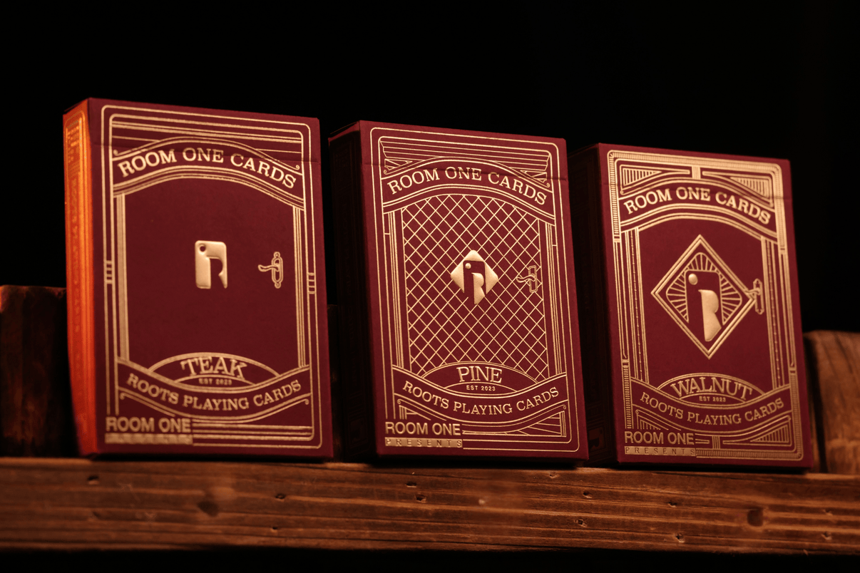 Red Roots Playing Cards - Teak Edition – Room One Cards