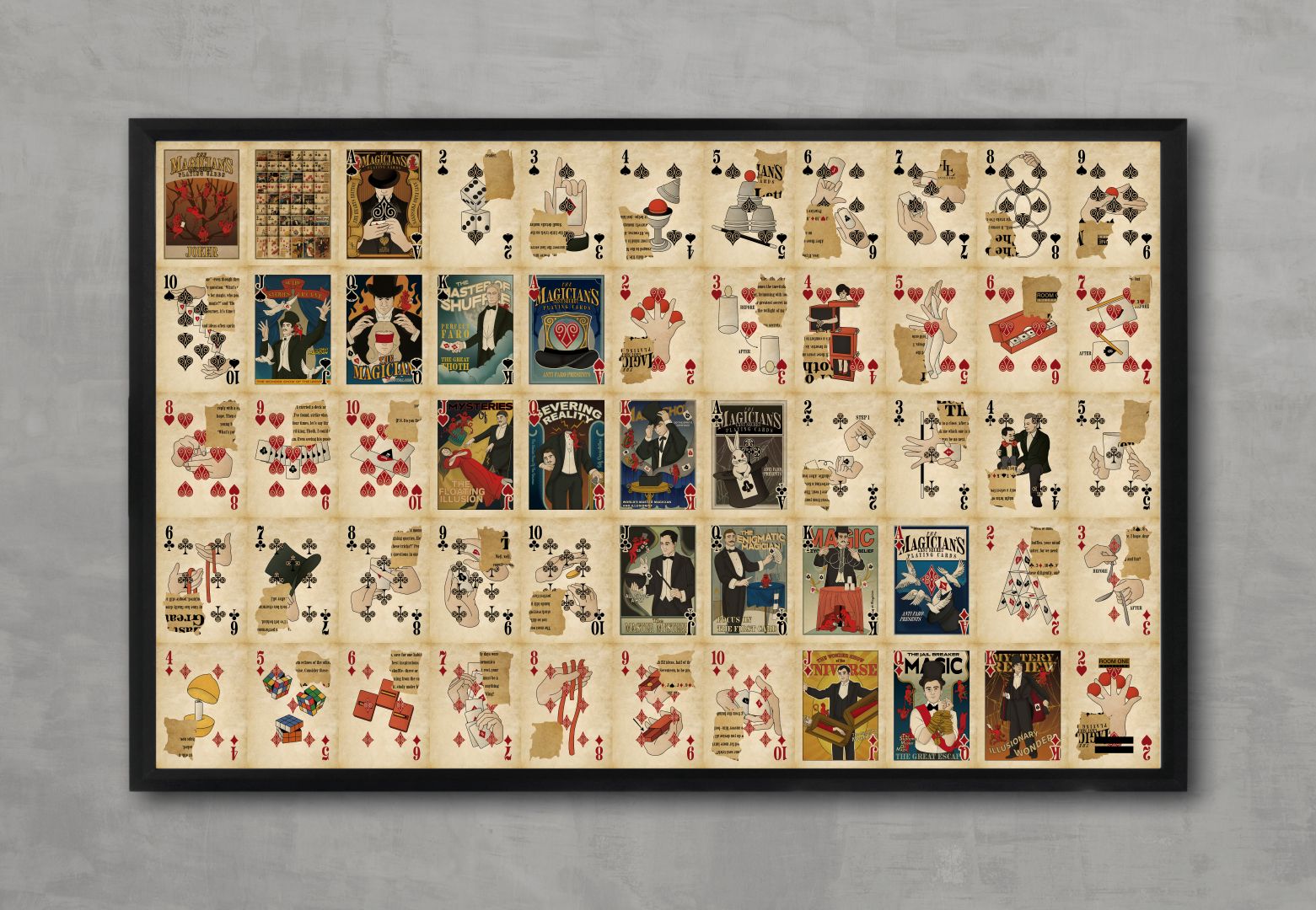 The Magician's Last Secret Playing Cards - Uncut Sheet – Room One Cards